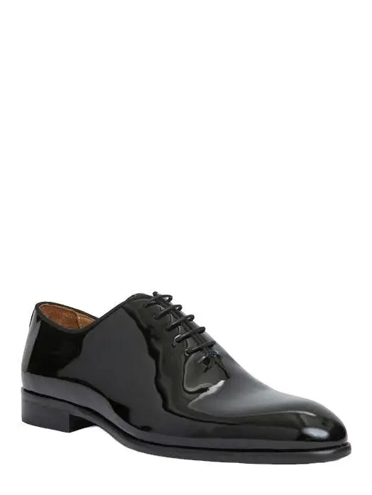Bruno Magli Angelo Wholecut Tuxedo Shoe - Black Patent
