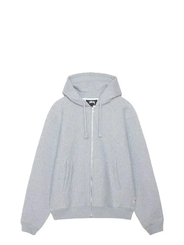 StÜssy Raglan Zip Hoodie - Grey Heather