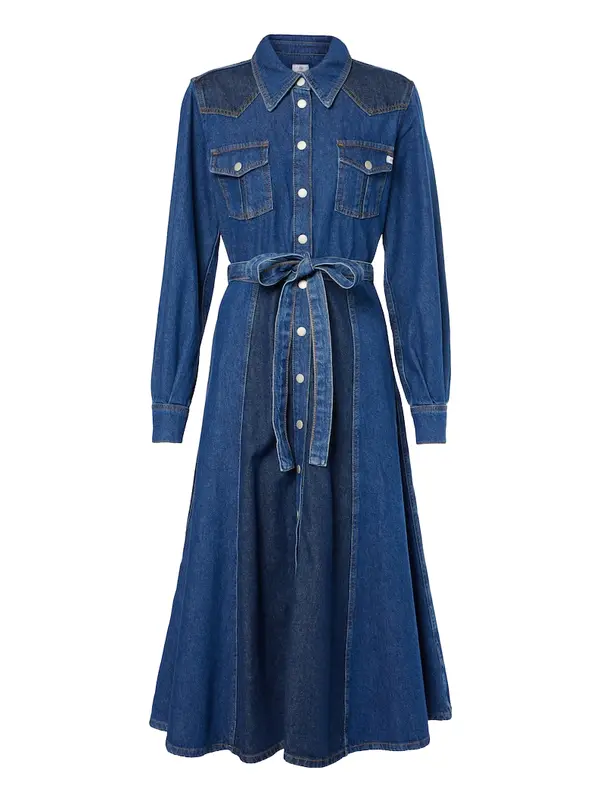 Ag Marseille Denim Shirt Dress - Blue