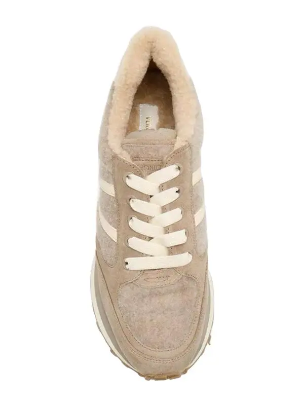 Veronica Beard Valentina Retro Runner Sneakers - Ltgray