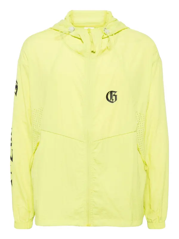 GROUND ZERO Logo-print Lightweight Jacket - Yellow