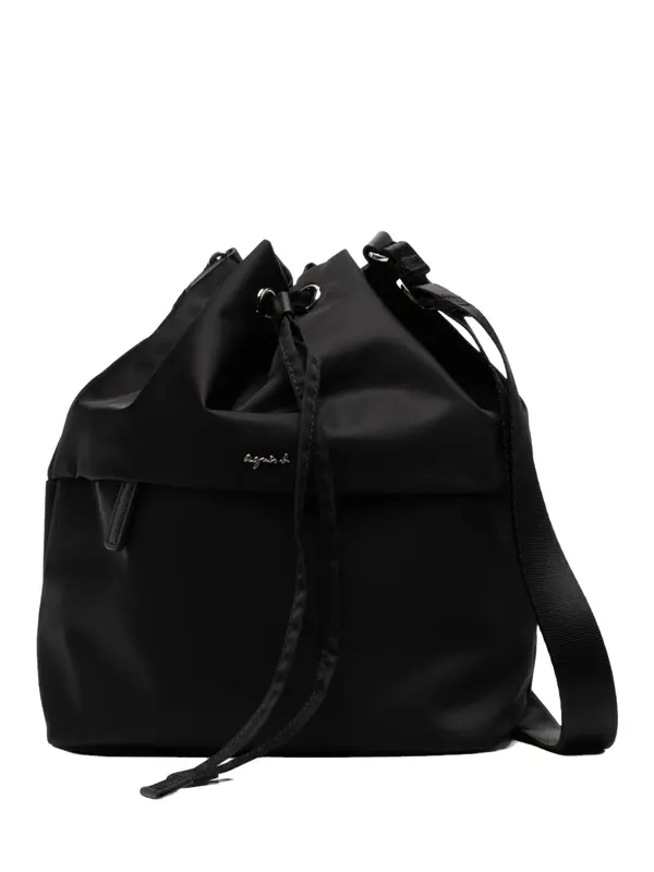 AGNÈS B. Drawstring Crossbody Bag - Black