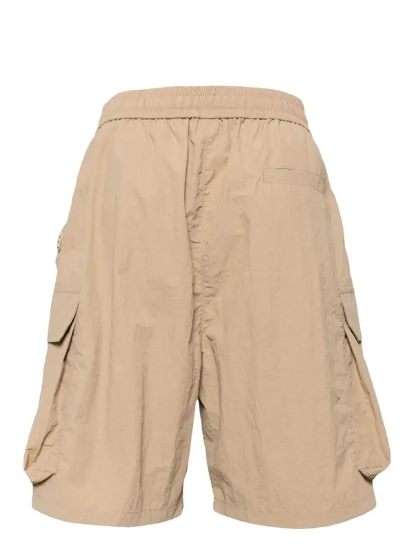GROUND ZERO Flag Logo Cargo Shorts - Neutrals