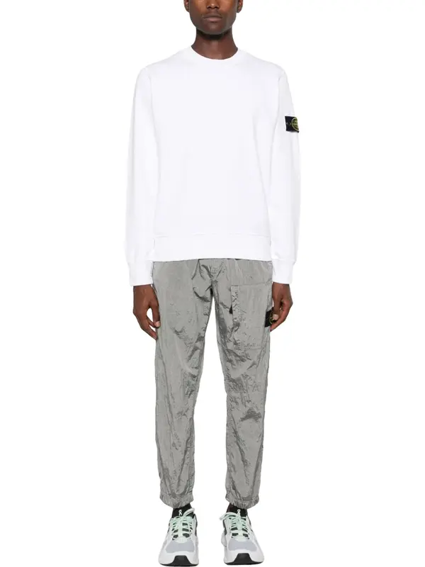 Stone Island Logo-patch Sweatshirt - White