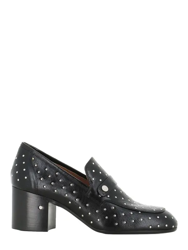 Laurence Dacade 70mm Stud-embellished Leather Loafers - Black