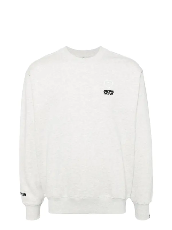 AAPE BY *A BATHING APE® Logo-patched Sweatshirt - Grey