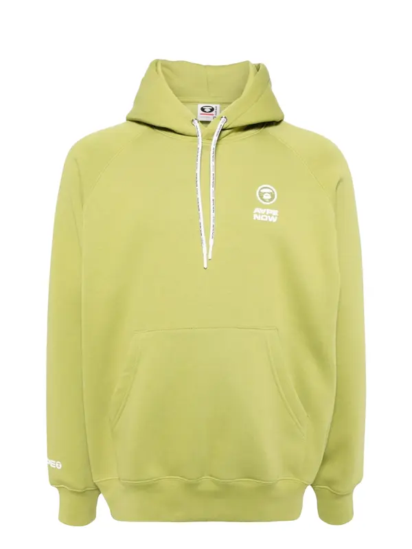 AAPE BY *A BATHING APE Logo-patched Hoodie - Green