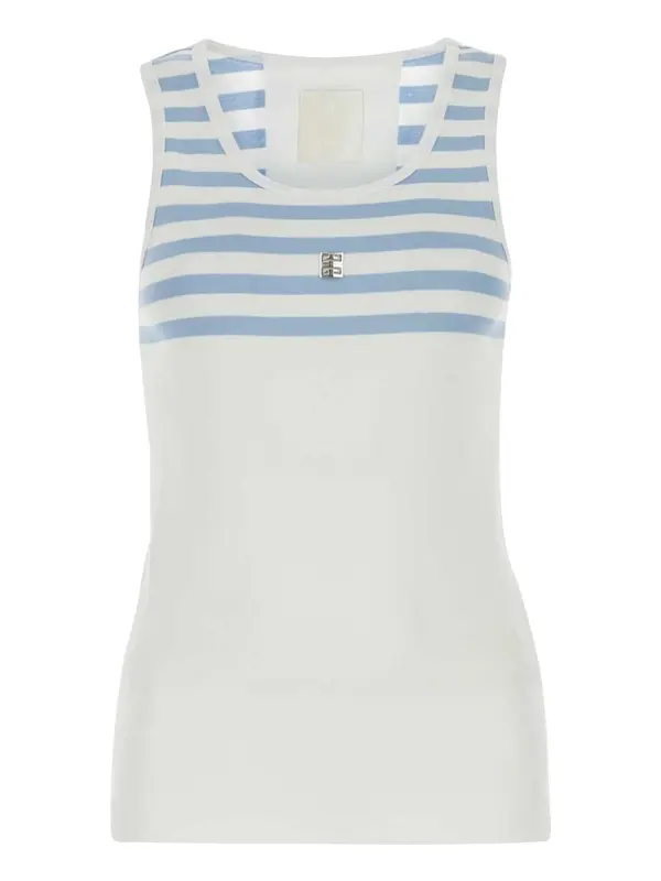 Givenchy Striped Tank Top - White