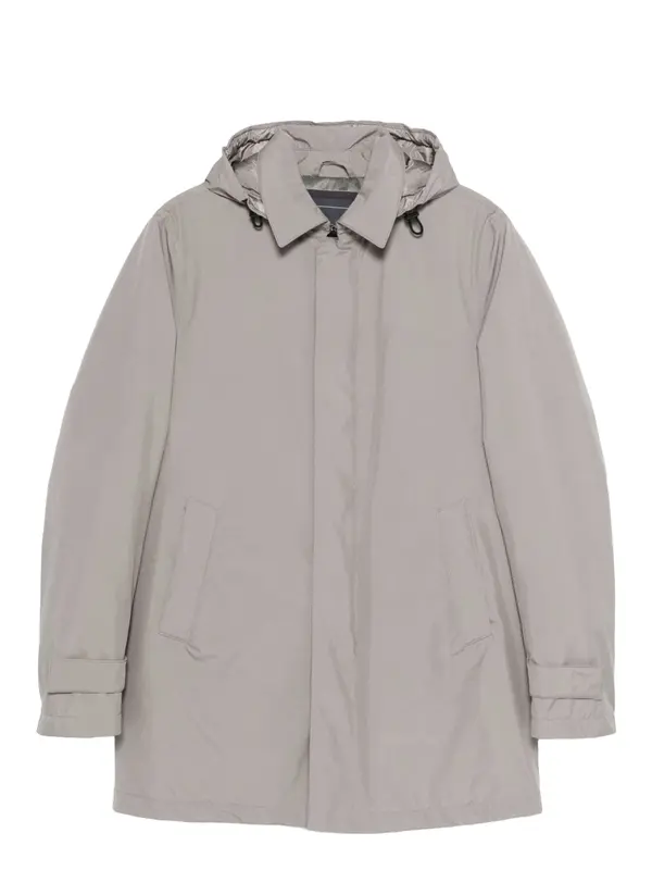 Herno Detachable Hood Padded Jacket - Grey