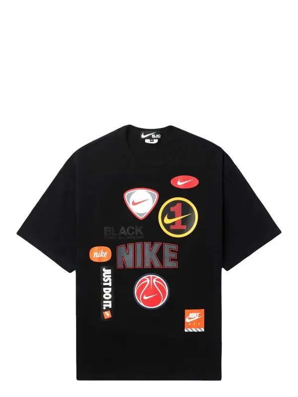 Comme Des Garçons Logo-print Cotton T-shirt - Black