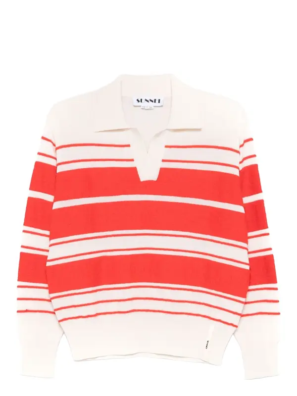 Sunnei Striped Sweater - Neutrals