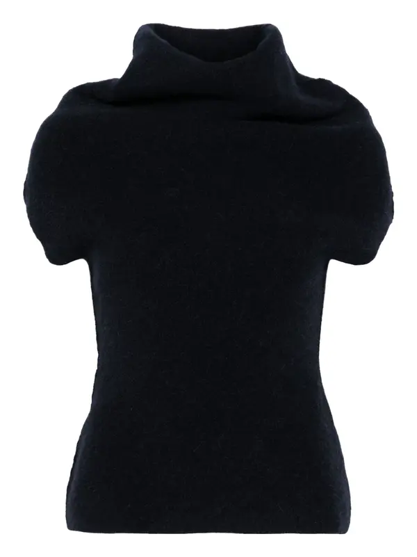 Rick Owens Crater Knitted Top - Black