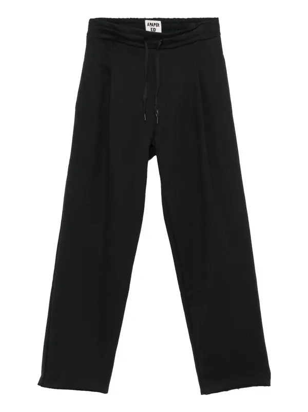 A PAPER KID Cotton Track Pants - Black