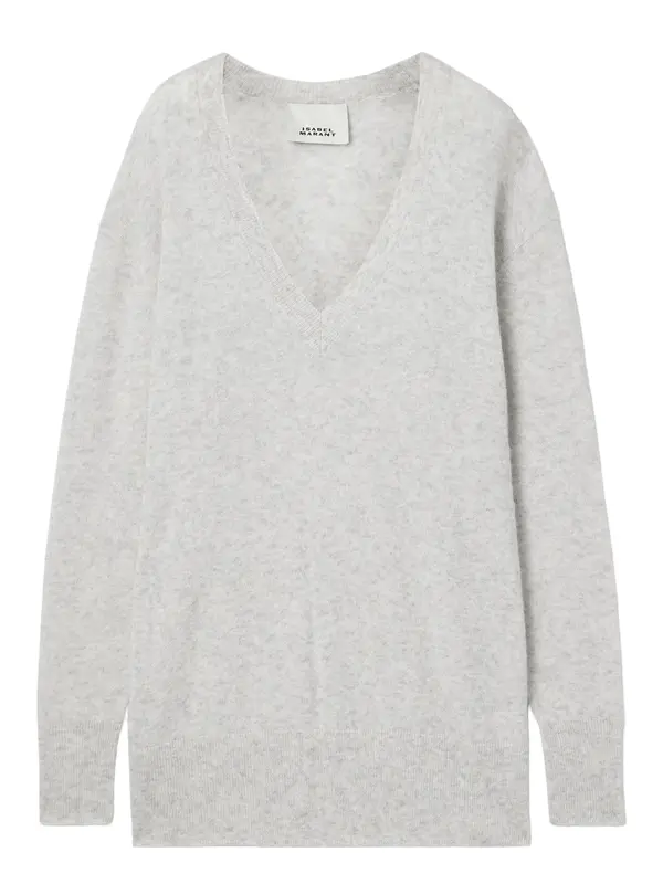 Isabel Marant Larana Knitted Sweater - Gray