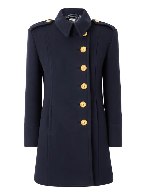 TOM FORD Wool And Cashmere-blend Tailored Coat - Blue