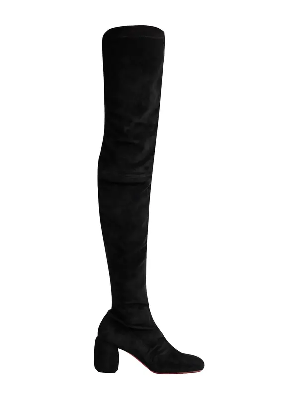 CHRISTIAN LOUBOUTIN Minny Over-the-knee Suede Boots - Black