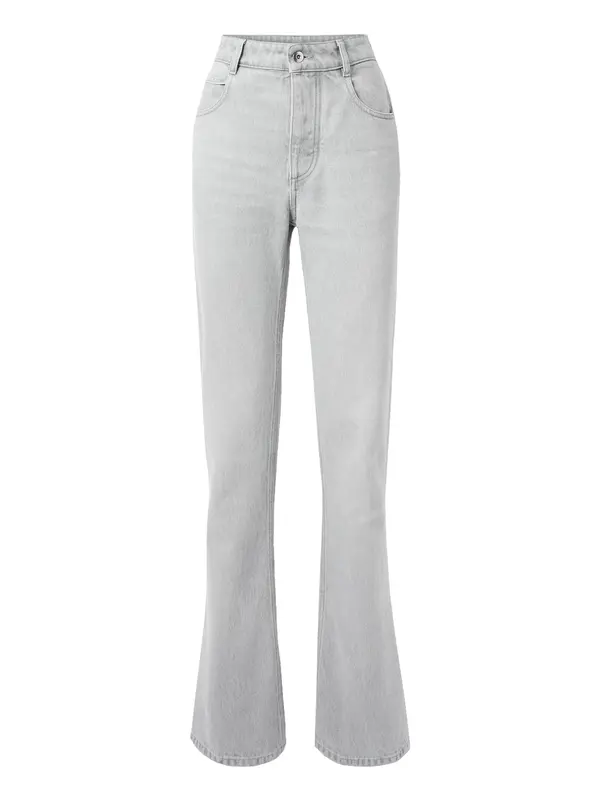 Bottega Veneta High-rise Straight-leg Jeans - Gray