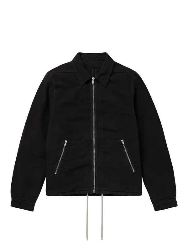 Rick Owens Padded Cotton-moleskin Jacket - Black
