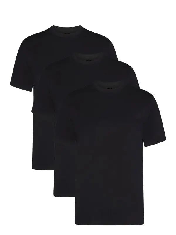 SKIMS Basics Lightweight T Shirt 3 Pack - Obsidian