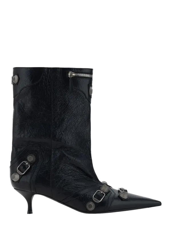 Balenciaga 50mm Cagole Boots - Black