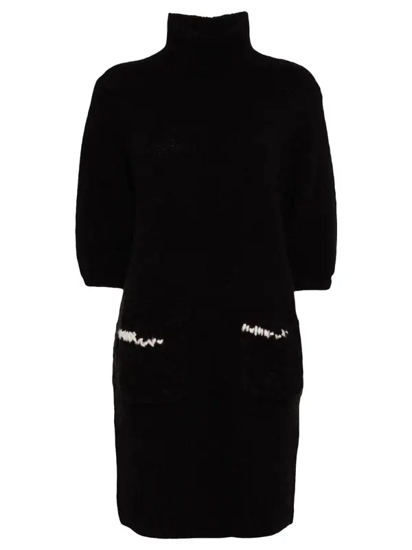 ONEFIFTEEN Chunky-knit Dress - Black