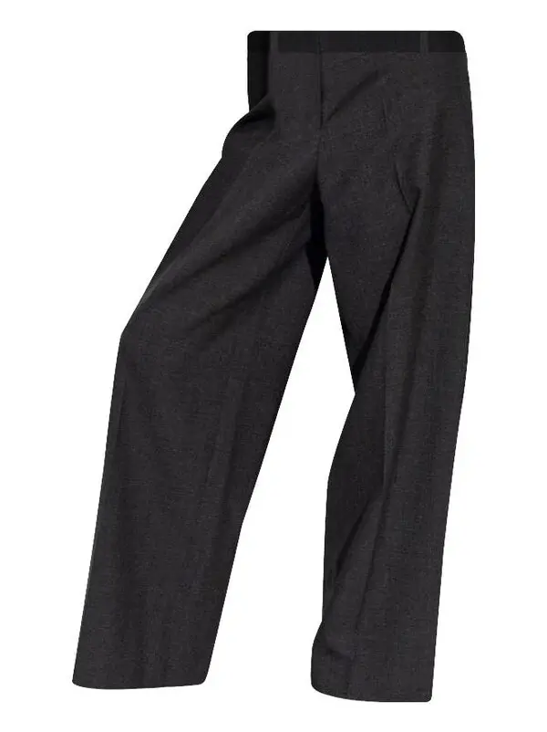 Givenchy Wool Wide-leg Trousers - Grey