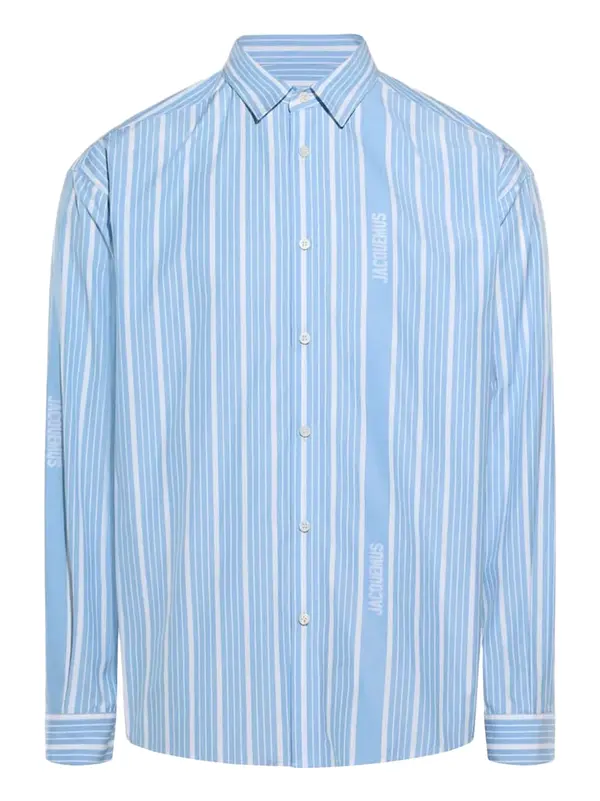 Jacquemus Stripe-pattern Shirt - Blue