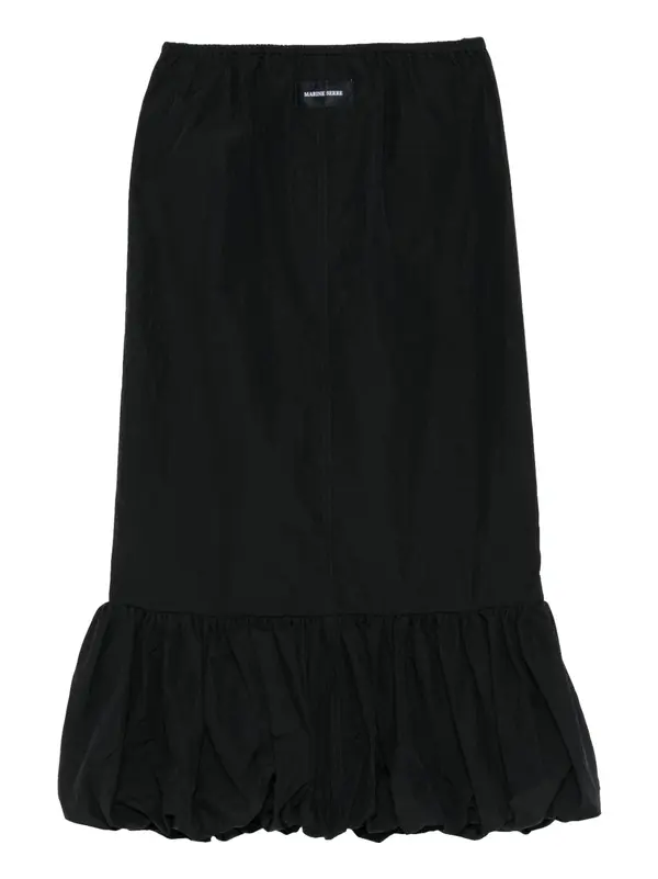 MARINE SERRE Bubble Midi Skirt - Black