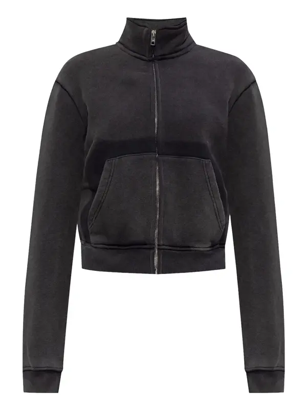 Alexander Wang Cropped Cotton Jacket - Black