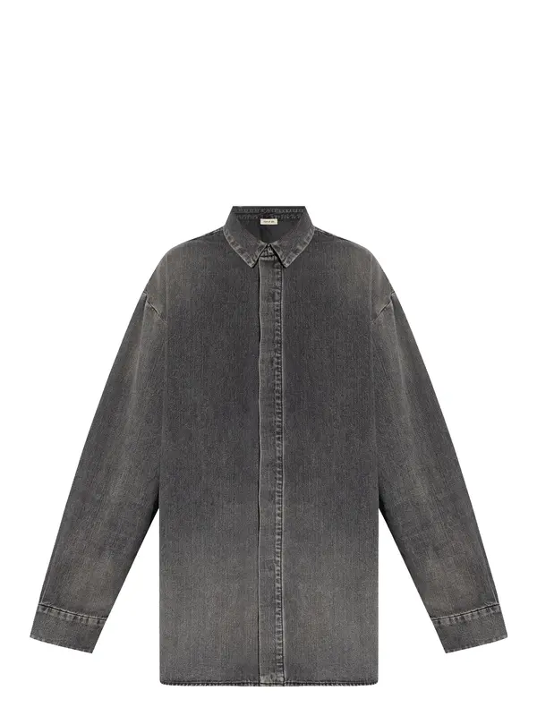 Fear Of God Vented Denim Shirt - Black