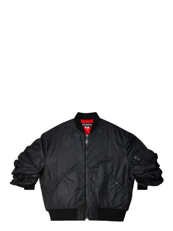 Junya Watanabe Rolled-sleeves Bomber Jacket - Black