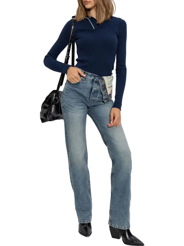 Y/project Ribbed Top - Blue