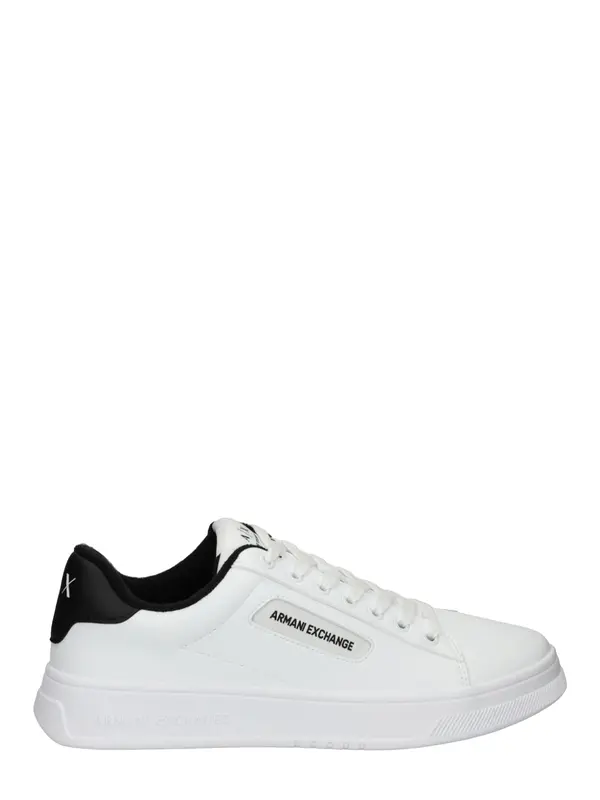Armani Exchange Embroidered-logo Sneakers - White