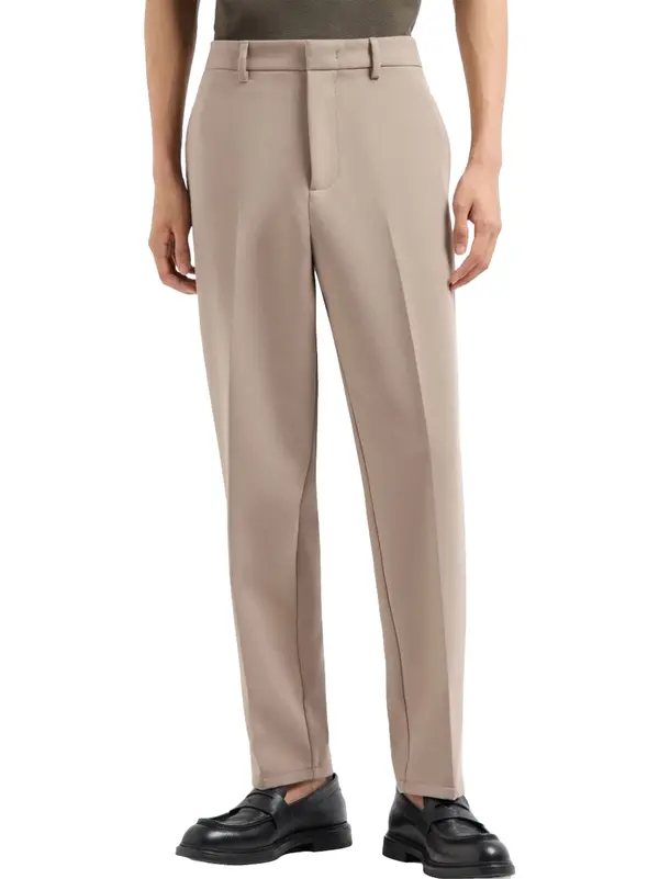 Emporio Armani Tapered Trousers - Neutrals