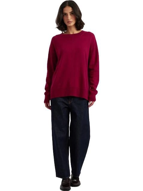 Chinti & Parker Wool & Cashmere Slouchy Sweater - Cherry