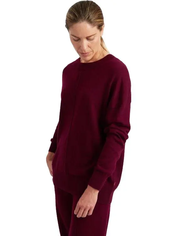 Chinti & Parker Wool-cashmere Relaxed Sweater - Claret