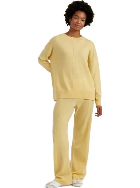 Chinti & Parker Wool-cashmere Relaxed Sweater - Soft Yellow