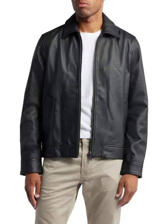 Rodd & Gunn Haymarket Leather Jacket - Onyx