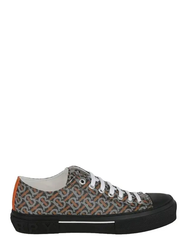 Burberry Tb Monogram Sneakers - Black/orange
