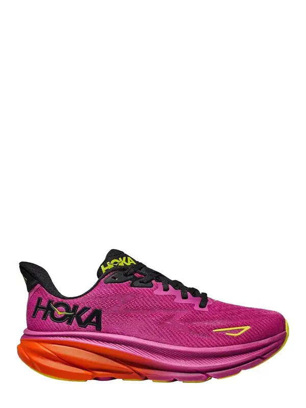 Hoka One One Clifton 9 Sneakers - Fuchsia/black
