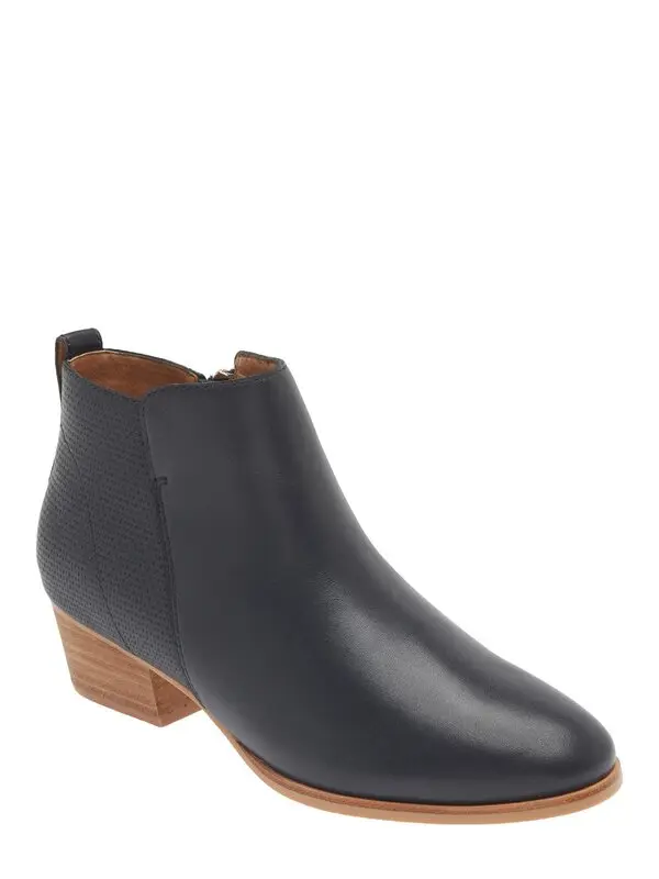 FRANKIE4 Charleston Leather Bootie - Dark Navy