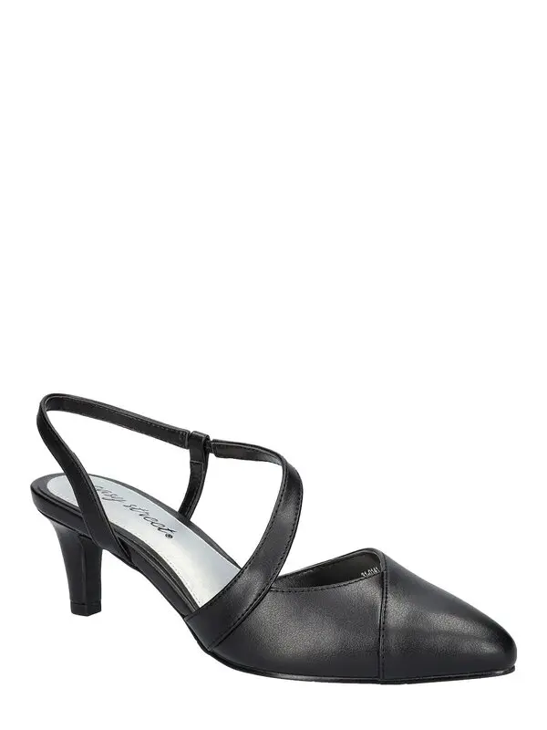 EASY WORKS BY EASY STREET Emerald Slingback Pumps - Black