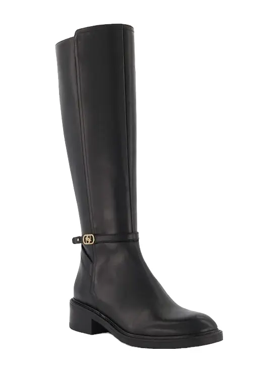 Dune London Tia Knee High Boots - Black