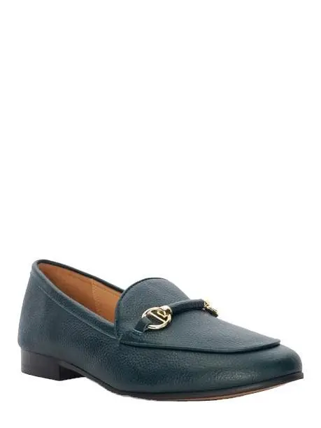 Dune London Grandeur Bit Loafer - Dark Green