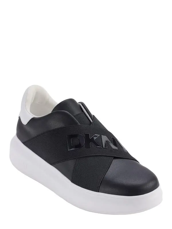 Dkny Jaye Platform Sneakers - Black/ White
