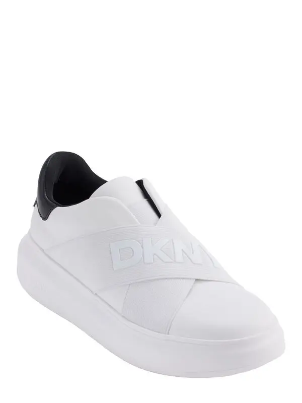 Dkny Jaye Platform Sneakers - White / Black