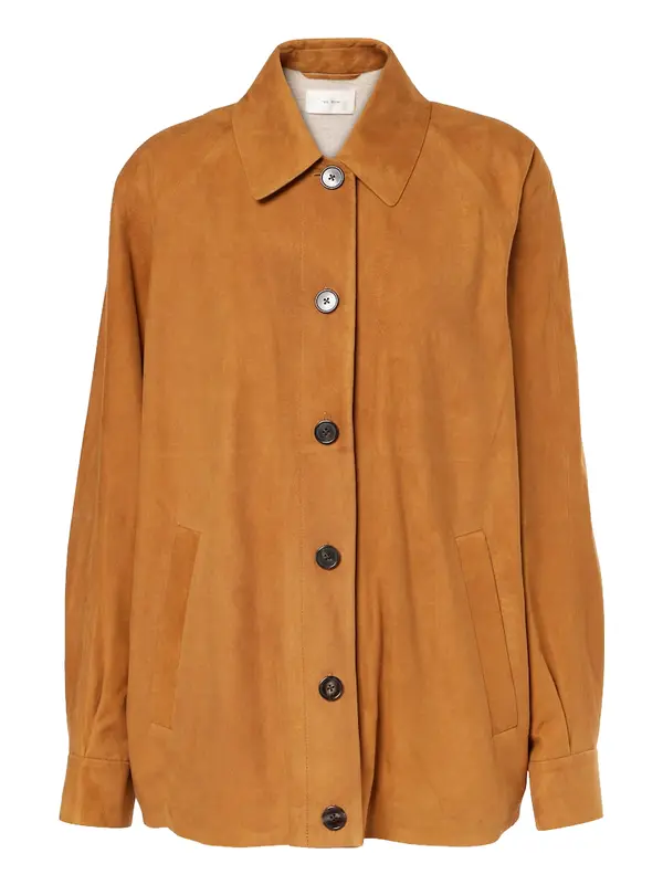 THE ROW Sedor Suede Jacket - Brown