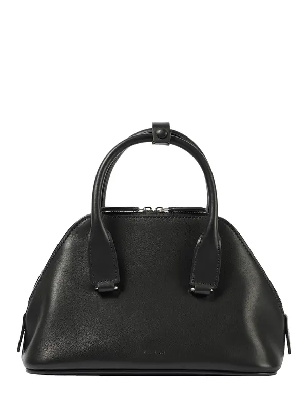 THE ROW Devon Mini Leather Tote Bag - Black