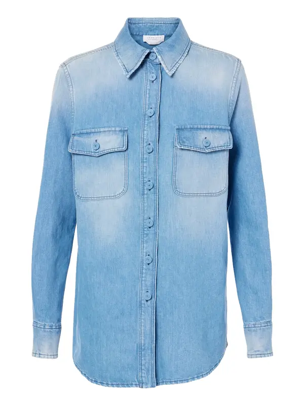 Gabriela Hearst John Austin Shirt - Blue