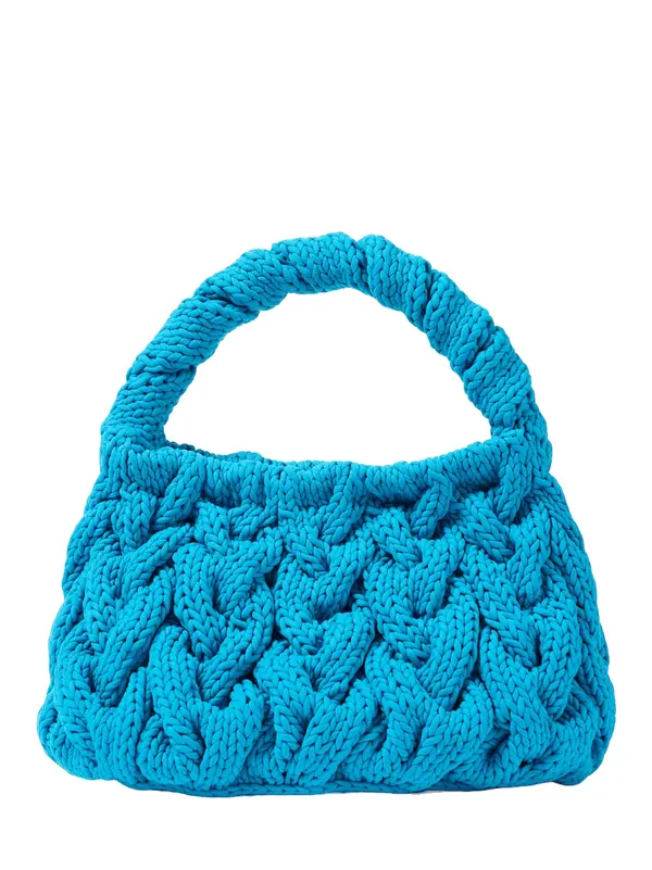JW Anderson Cable-knit Tote Bag - Blue